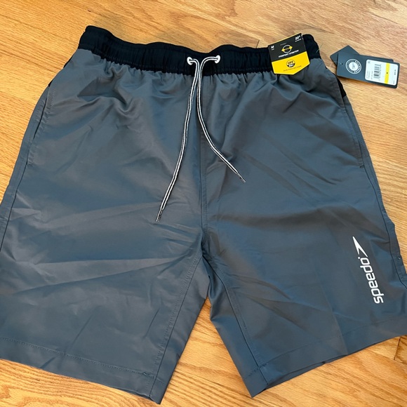 Speedo | Swim | Speedo Gray Swim Trunks Quickdry Elastic Waist | Poshmark